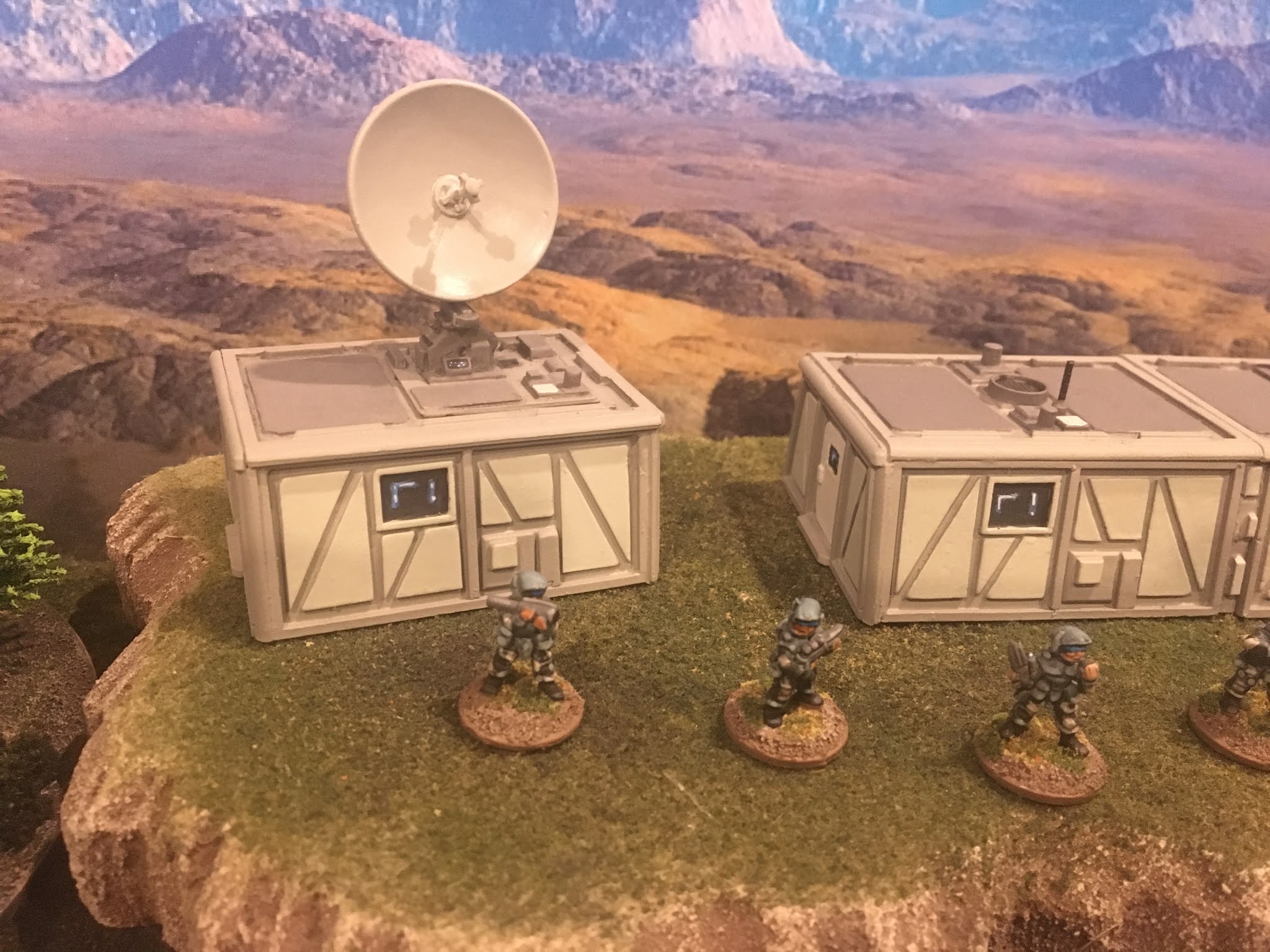 15mm Sci Fi Small Soldiers: 15mm Sci Fi - GZG Military Buildings