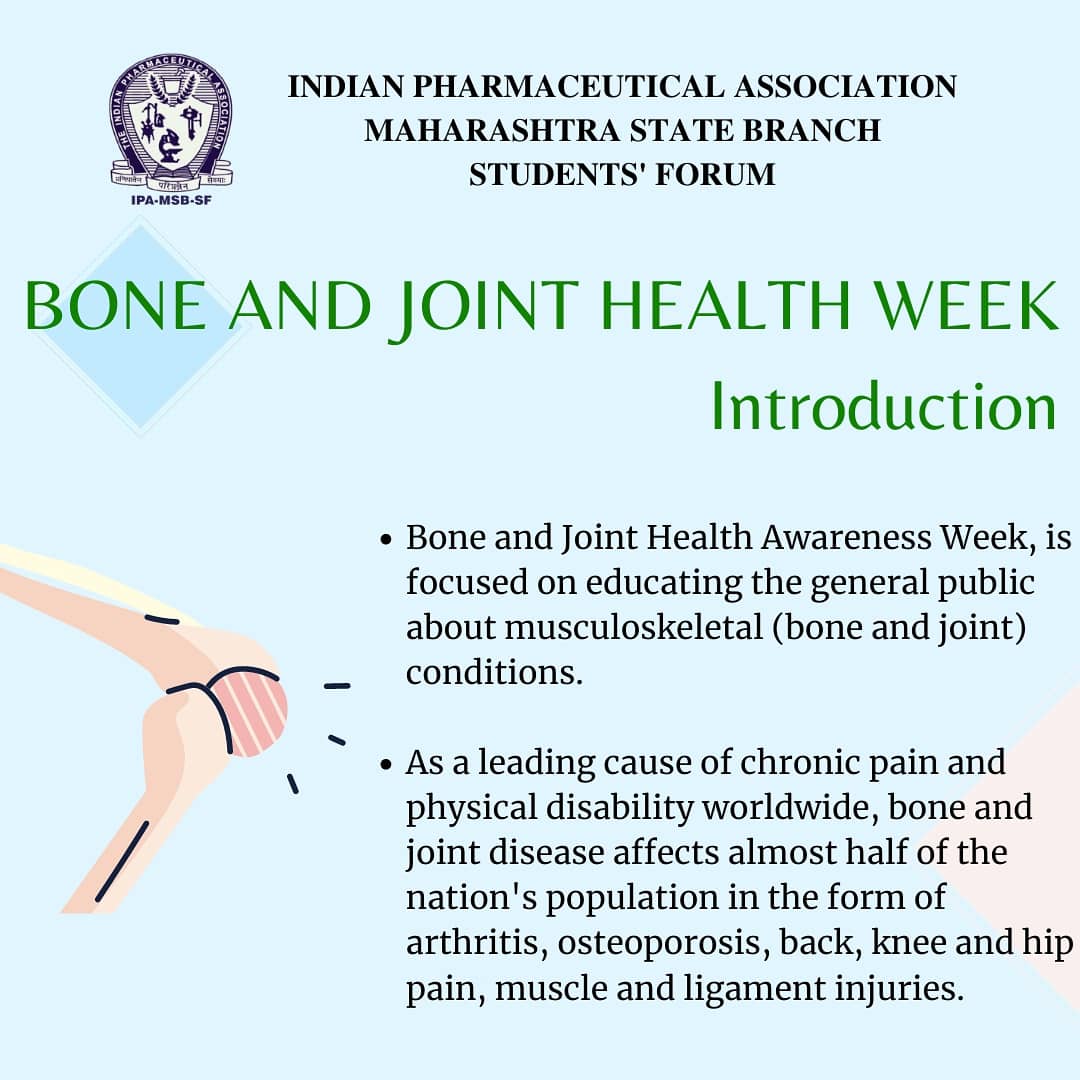 Bone and Joint Health Week-12th to 20th October - IPA MSB SF