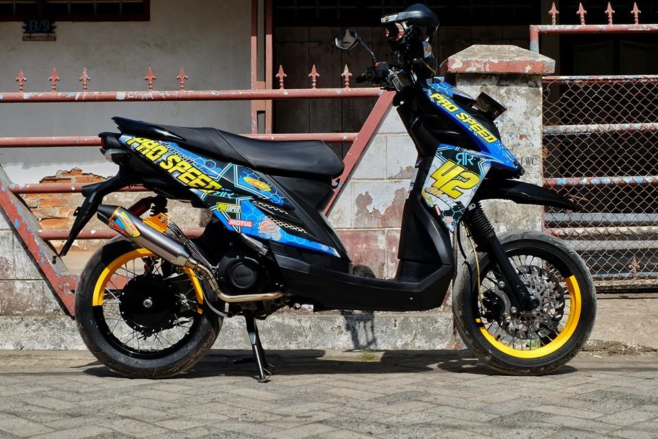 30 Gambar Modifikasi X Ride Ala Supermoto Paling Tangguh