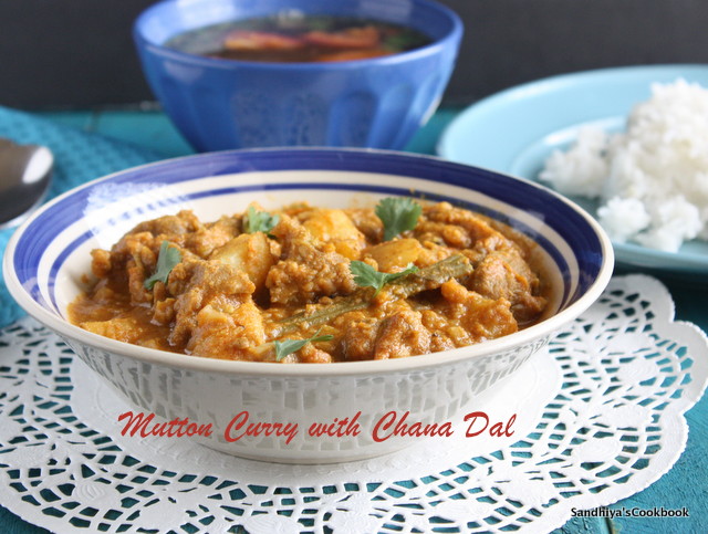 Sandhiya's Cookbook: Mutton Curry with Chana Dal | Mutton/Lamb Curry ...