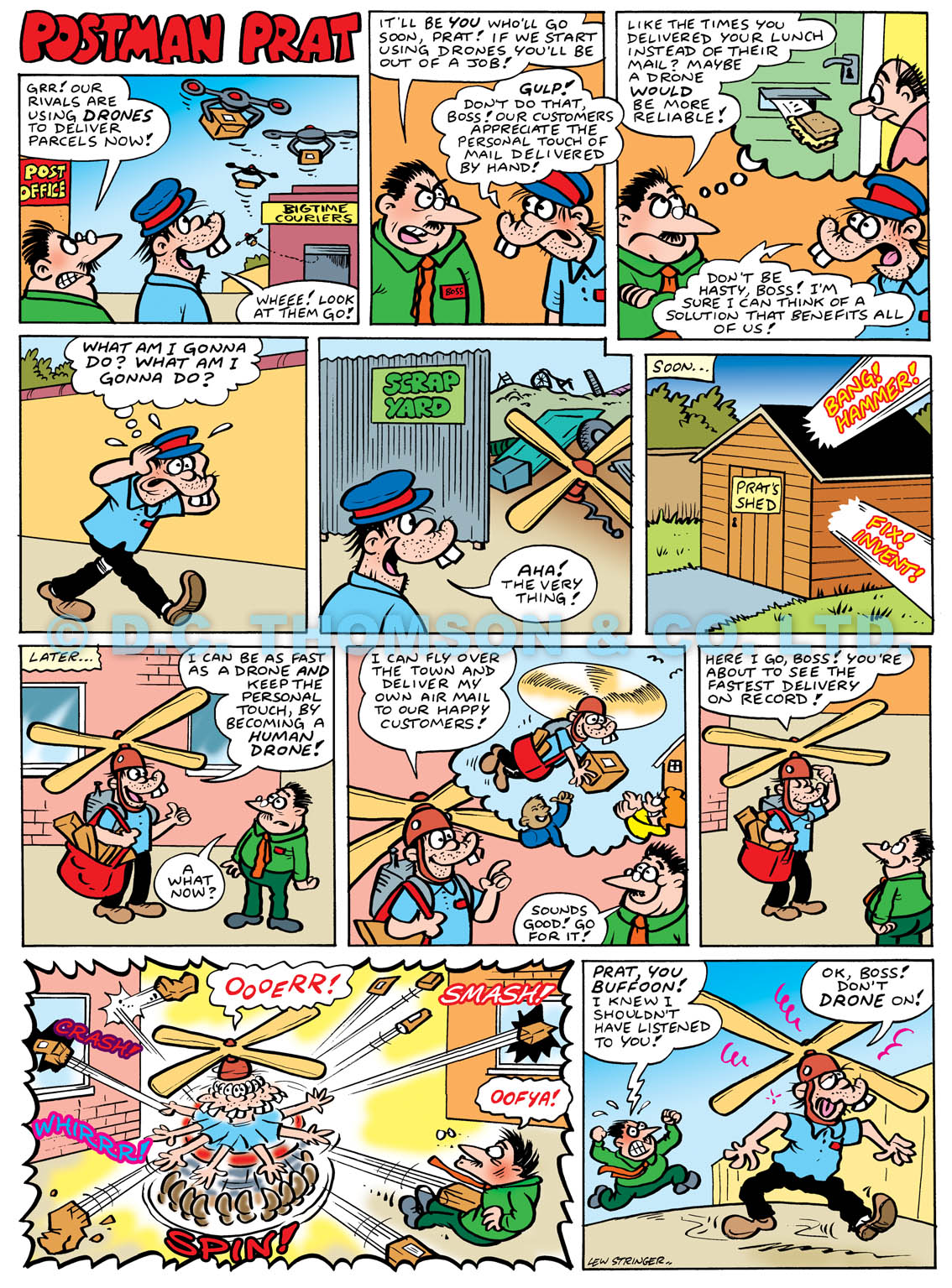 Lew Stringer Comics: Postman Prat will return!