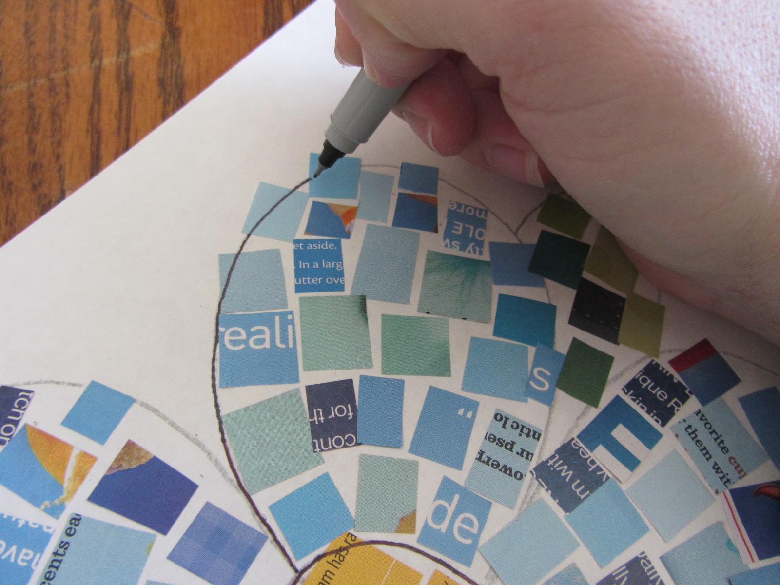 The Unlikely Homeschool: Greece Unit: Magazine Clipping Mosaics