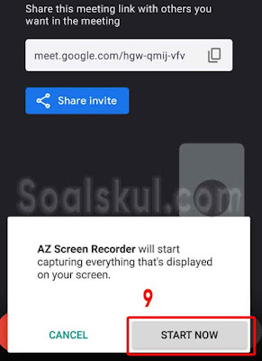 GRATIS! Cara Merekam / Record Layar Google Meet di HP - Soalskul