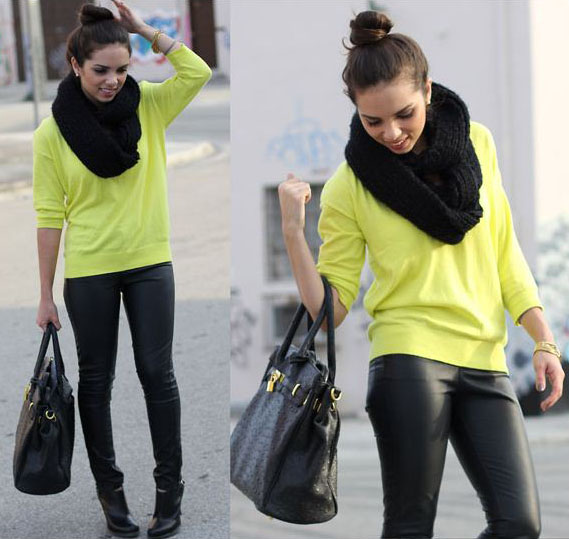 OUTFIT DEL DÍA: Look con suéter amarillo inspiración, Yellow sweater ...