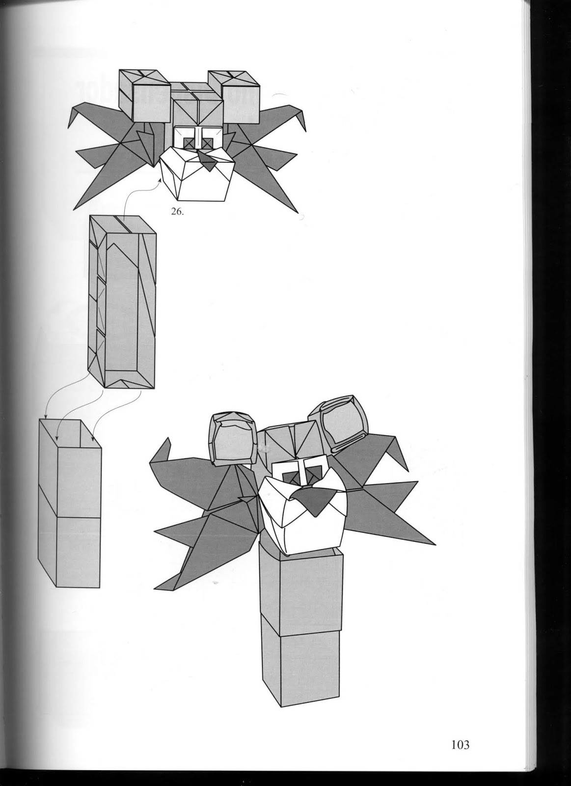Origami Cartoon 4 Original - Ruby Book Origami
