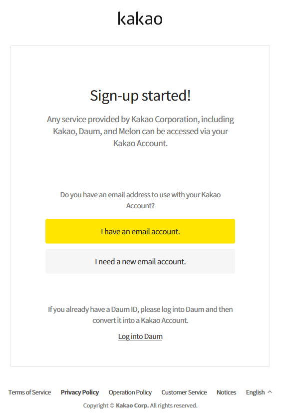 Princess Maker for Kakao in English: How to Sign Up for a Kakao Account