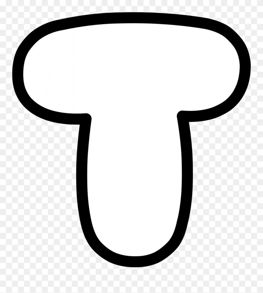 Printable Bubble Letters T - Formal Letter