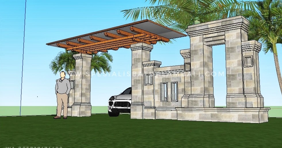 Desain Gerbang dan Angkul angkul Minimalis - Spesialis Batu Alam Bali