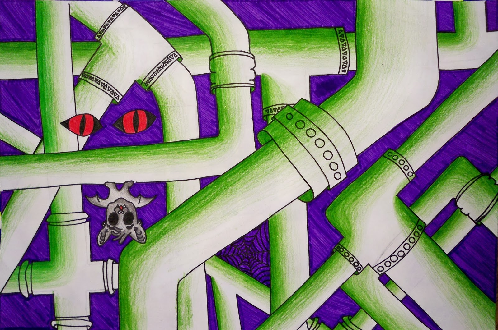 The Lost Sock : Overlapping 3D Pipes