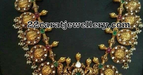 Antique Ram Parivar Haram Avaialble in Silver - Jewellery Designs