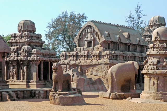 Monolithic Stone Chariots of Mahabalipuram - Pancha Rathas