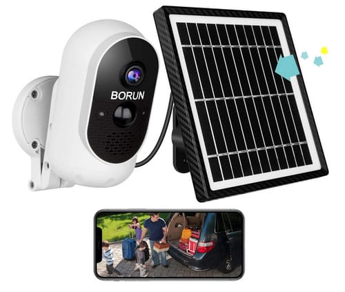 Review BORUN Outdoor Security Camera with Solar Panel