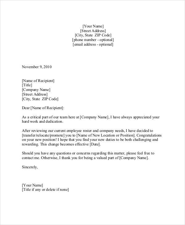 Thank You Letter To Employees ~ Thankyou Letter