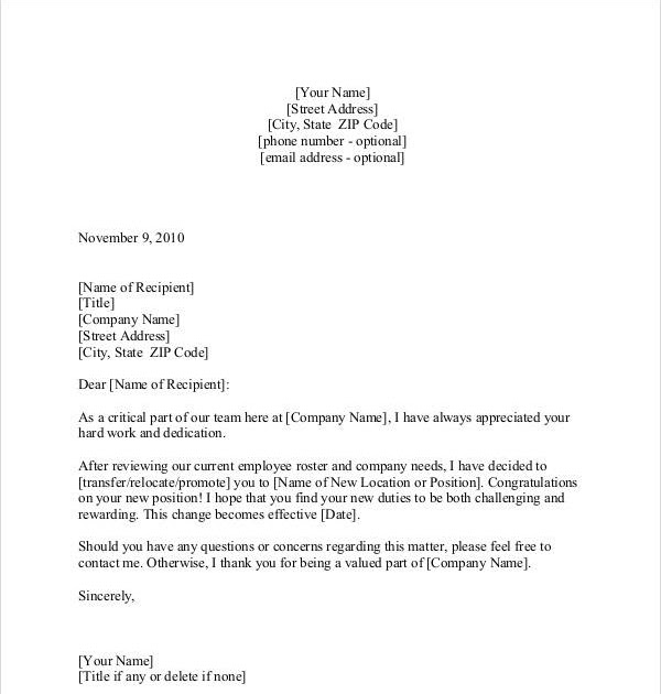 Thank You Letter To Employees ~ Thankyou Letter