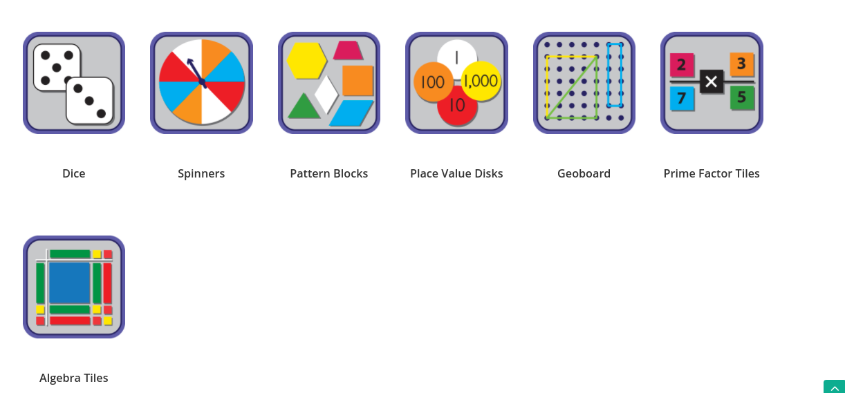Didax Math (virtual manipulatives)