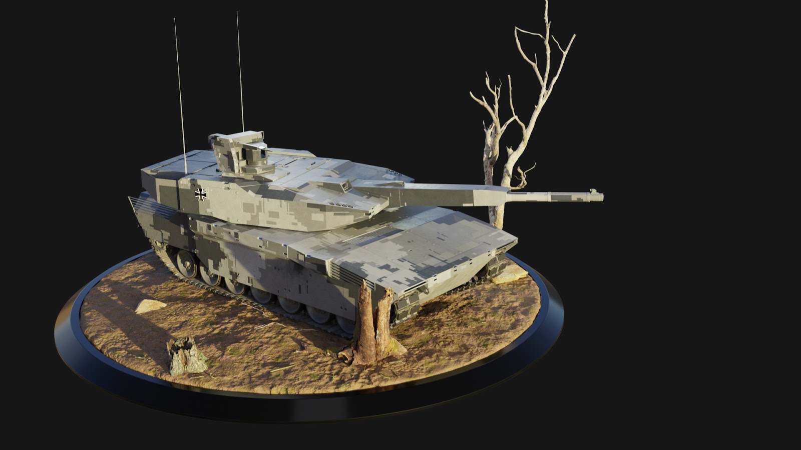 SNAFU!: Werecat - "Leopard 3 like" Nato Tank...Concept Art by Marcel ...