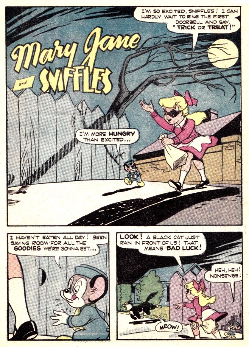 and everything else too: Mary Jane and Sniffles in "Trick or Treat!"