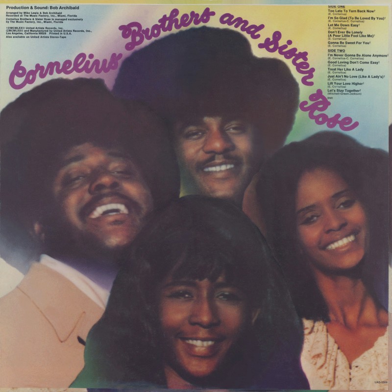 Rien que des vinyls: Cornelius BROTHERS & Sister ROSE - 1972 - US ...