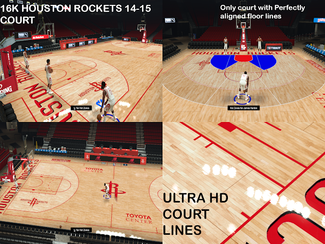 Lethanos 2K mods: Houston Rockets '14-'15 court 16K