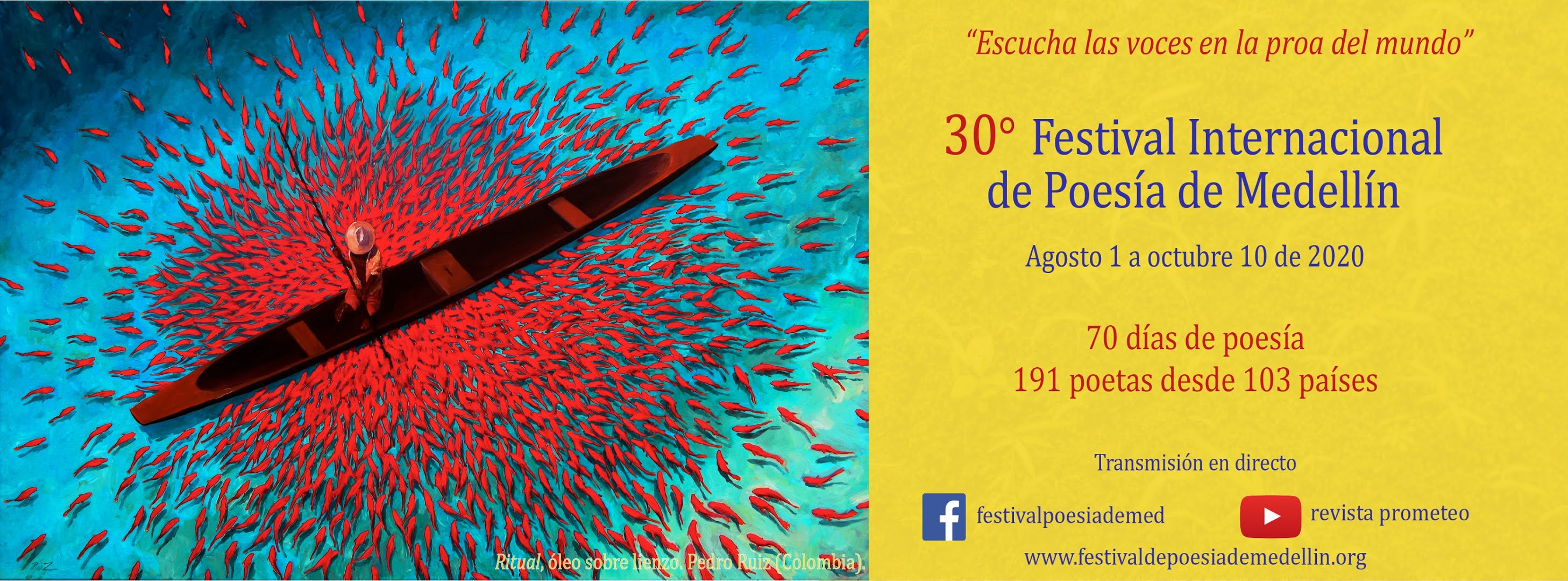 30° FESTIVAL INTERNACIONAL DE POESÍA DE MEDELLÍN, 2020 (Transmisión en Directo)