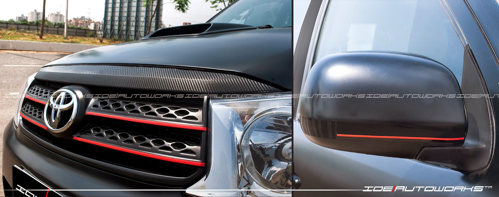Toyota Fortuner Satin Matte Black Full Car Wrap | IDE Autoworks