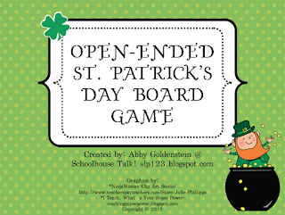 Schoolhouse Talk!: St. Patrick's Day Open-Ended Board Game {FREEBIE}