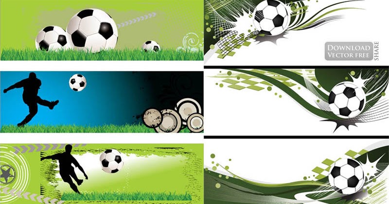 Banner bóng đá football vector 2942 ~ MrPixelVn - Chia sẻ Đồ họa vector ...