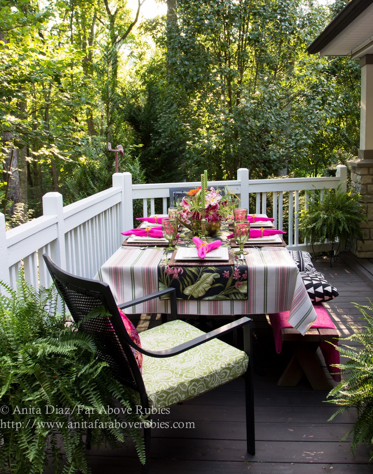Mikasa Italian Countryside on the porch - Whispering Pines Homestead