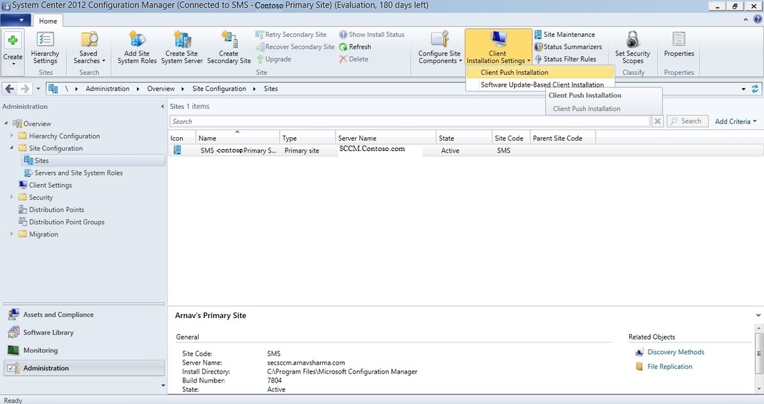 SCCM 2012: SCCM Client Push Installation SCCM 2012: SCCM Client Push Installation