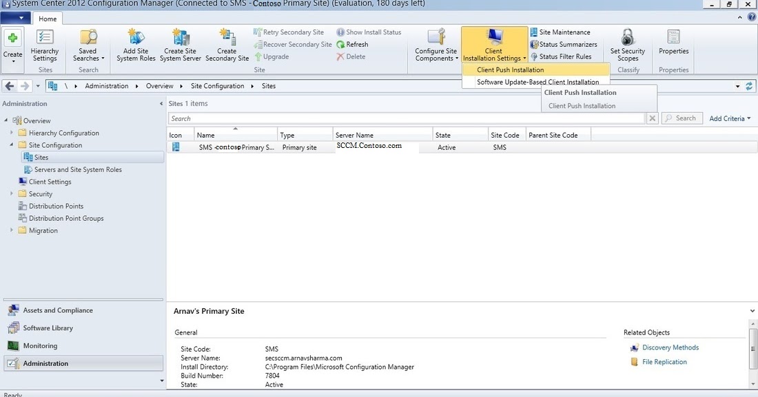 SCCM 2012: SCCM Client Push Installation SCCM 2012: SCCM Client Push Installation