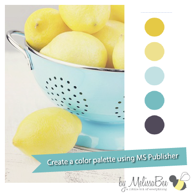 How to create a custom color palette using Microsoft Publisher ...