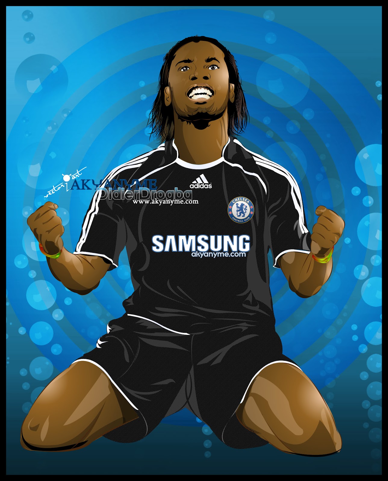 Cartoon Pictures of Didier Drogba