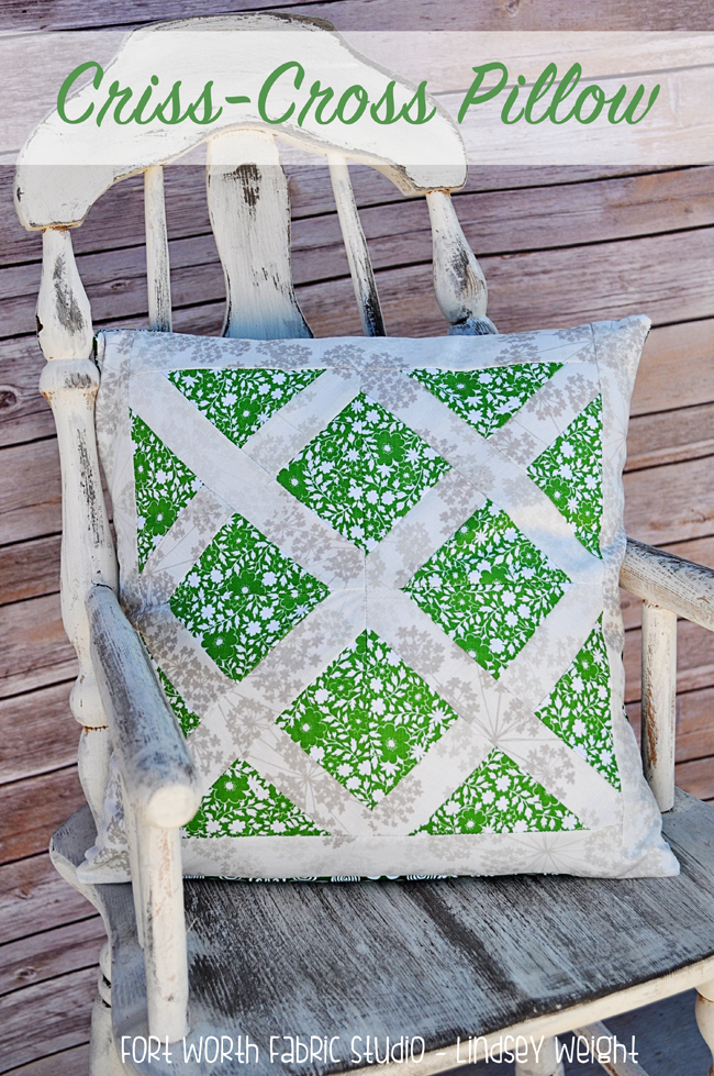 Fort Worth Fabric Studio: Mystery Project 2 {Criss Cross Pillow}