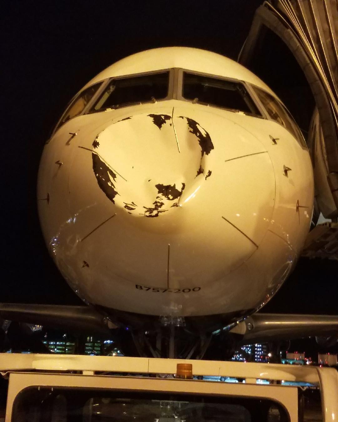 OKC's Boeing 757 had its nose smashed in mid flight after the team's ...