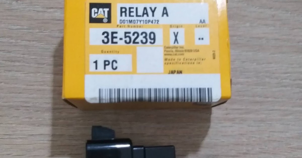 RUEDA: 3E-5239 RELÉ 24 V - ORIGINAL CATERPILLAR 3E5239