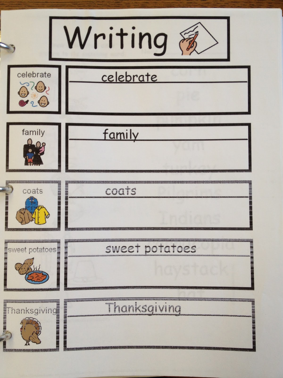 Autism Tank: Thanksgiving Worksheets