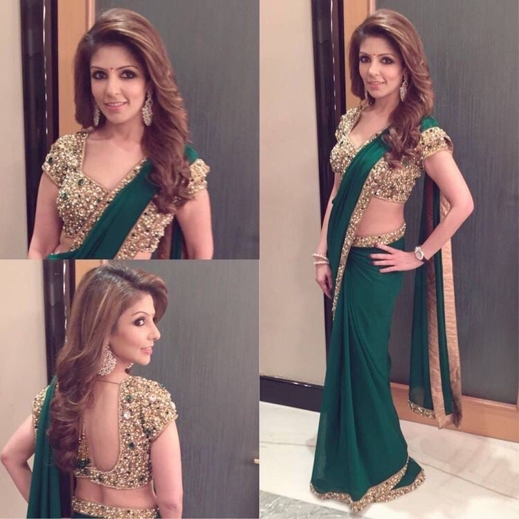 Shimmer Deep Neck Blouse - Saree Blouse Patterns