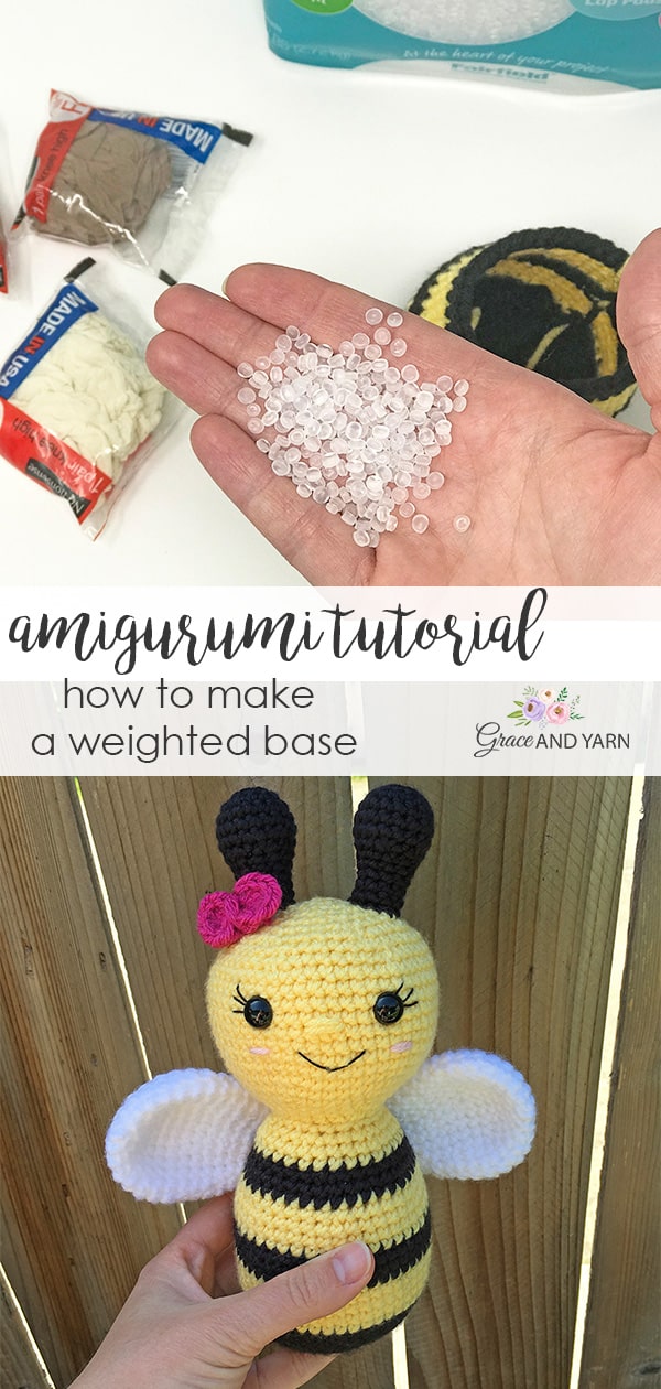 How to Add a Weighted Base to Your Amigurumi Project - Grace and Yarn