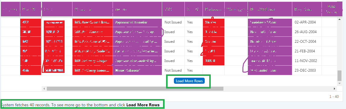 Load more row option in Oracle APEX 18.2 Interactive Grid (IG)