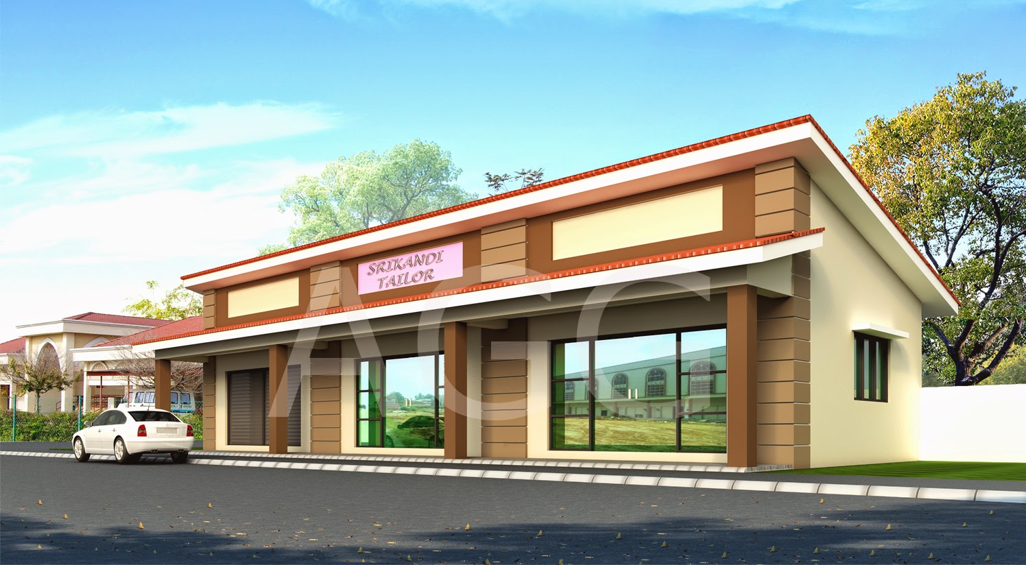NYS Creative Solutions - Art & Design: Rumah kedai setingkat 3d proposal
