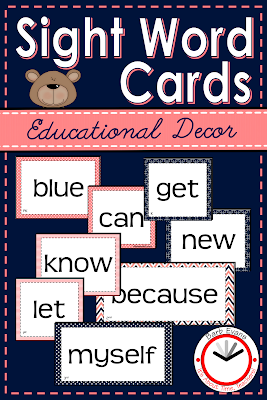 It's About Time, Teachers!: CORAL & NAVY CLASSROOM DECOR