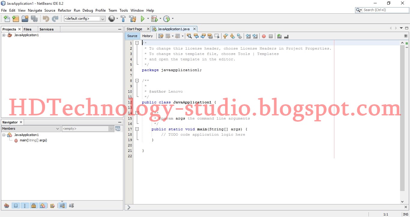 Membuat project baru di netbeans