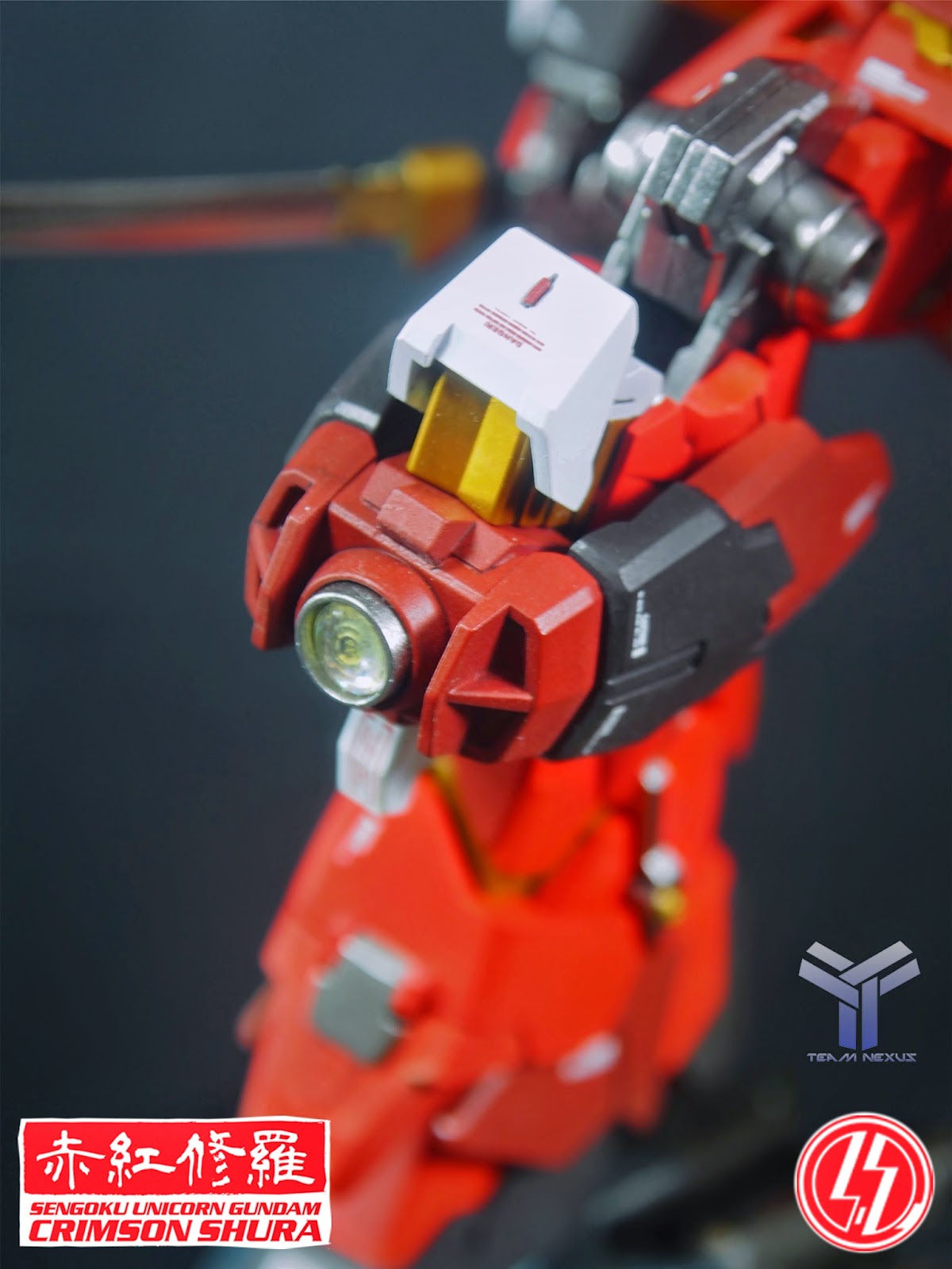 Gundam Family: HG 1/144 Sengoku Unicorn Gundam Crimson Shura ( 赤红修羅 ...