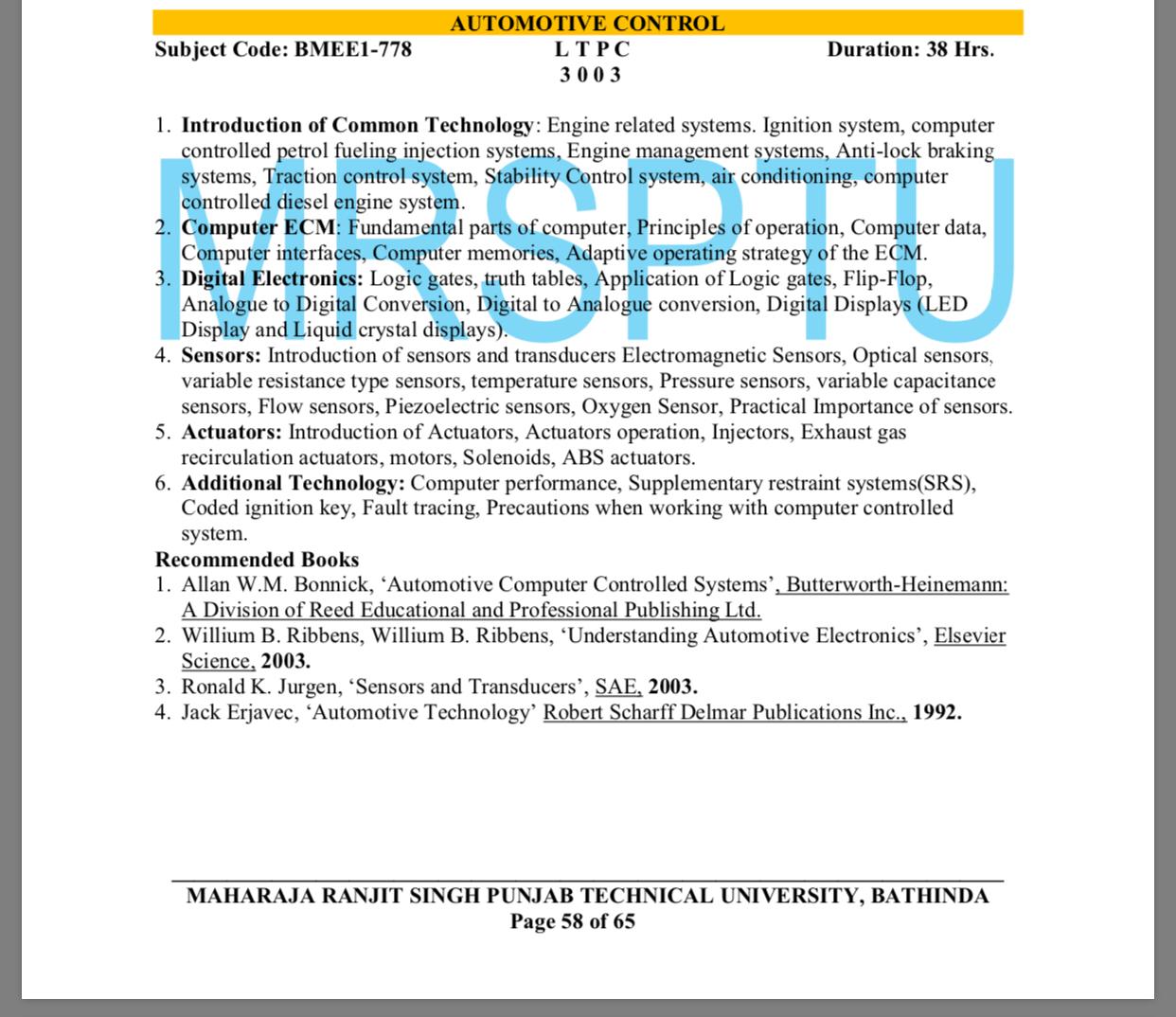 Automotive Control all books pdf and links