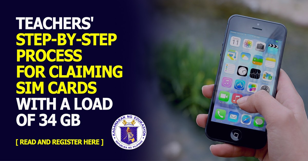 TEACHERS' STEP-BY-STEP PROCESS FOR CLAIMING SIM CARDS WITH A LOAD OF 34 GB
