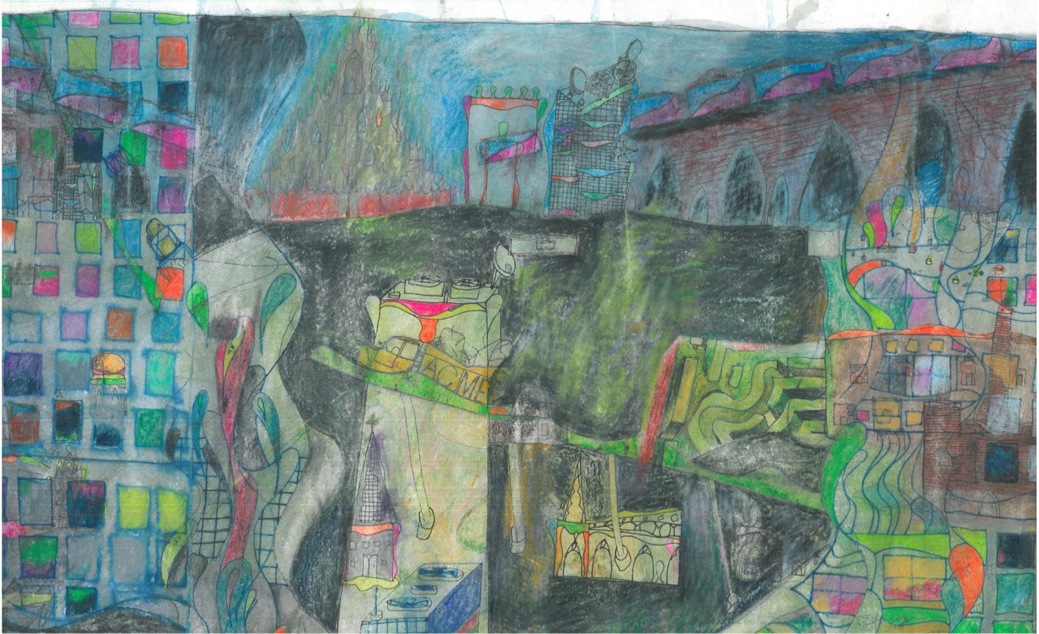 Psychedelic Architecture: A Psychedelic English Country Scene(various ...