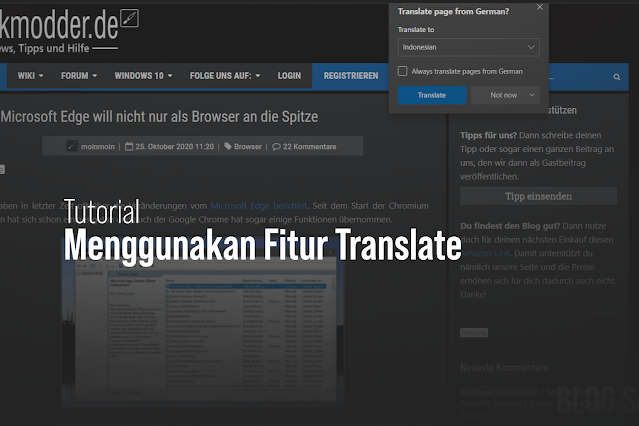 Cara Menggunakan Fitur Penerjemah Bahasa di Microsoft Edge Chromium ...