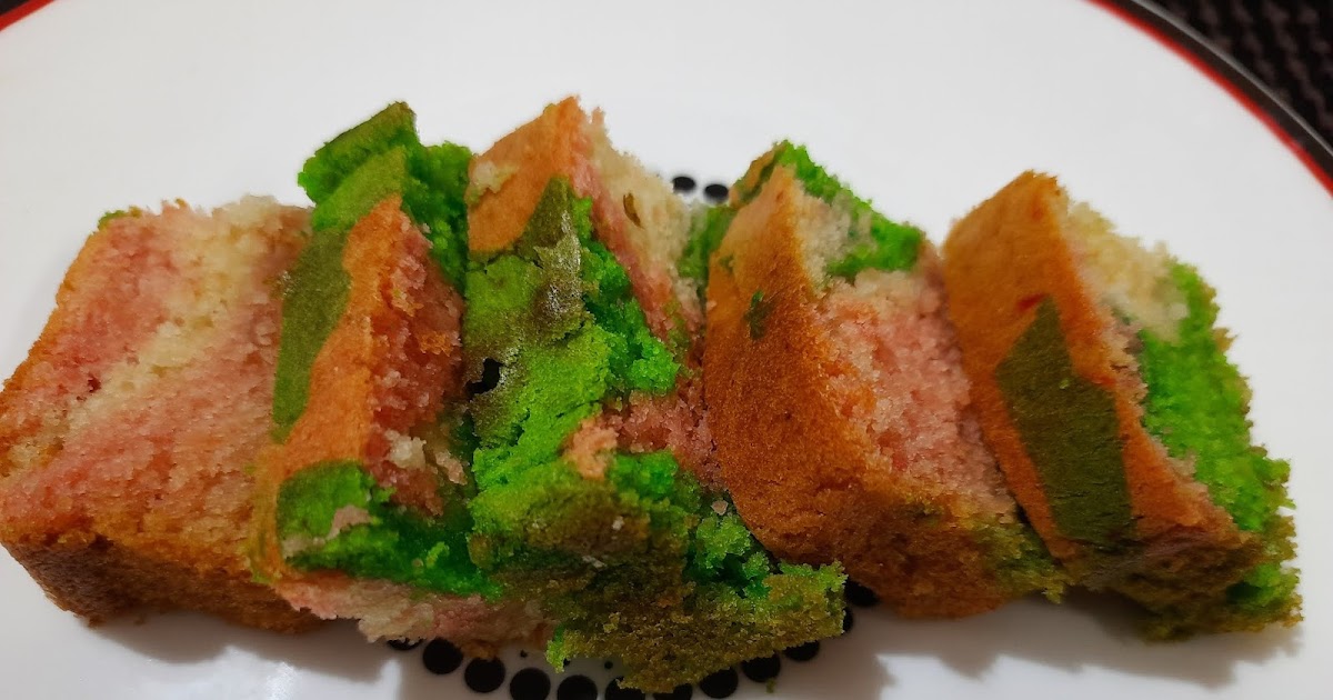 Three color sponge cake | Just Foodys