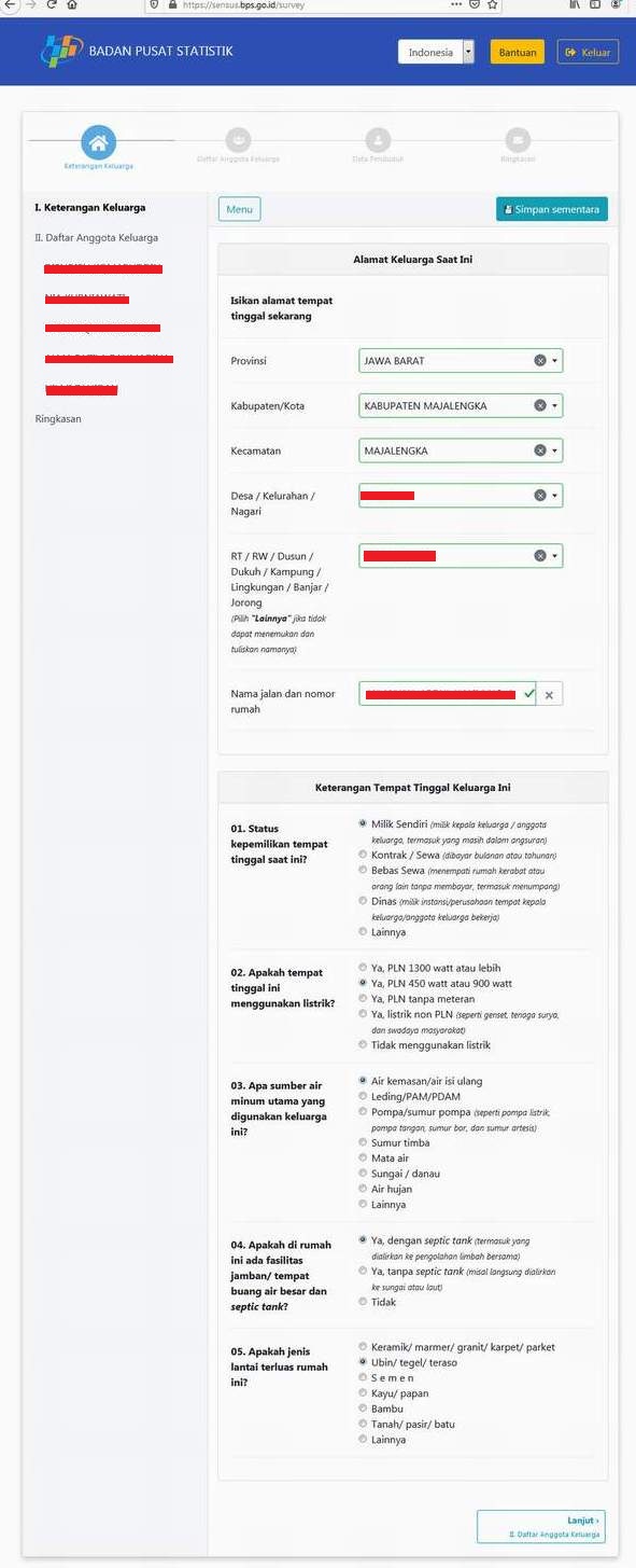 Cara mudah mengisi Sensus Penduduk Online tahun 2020 - Masdinko.Com