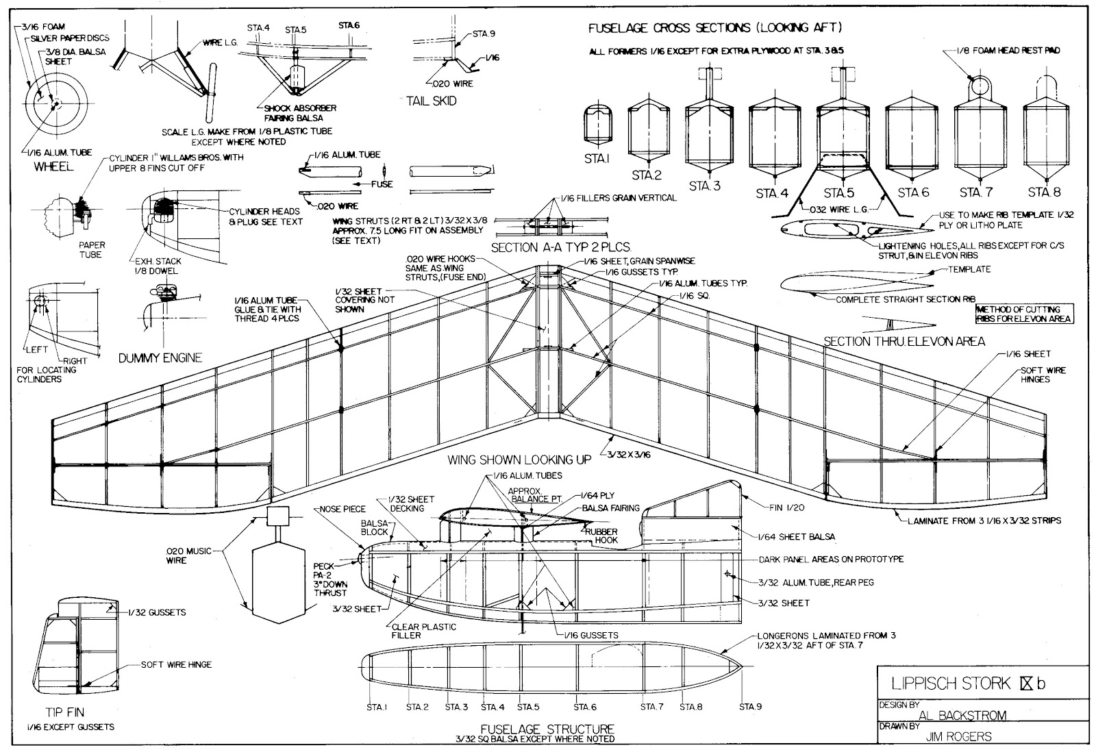 Volar Libremente - Free Flight Models Airplanes: LIPPISCH STORCH IX b ...
